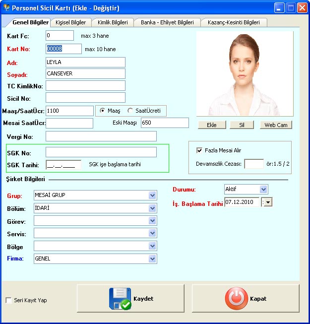 AZ-Per Pdks Programı