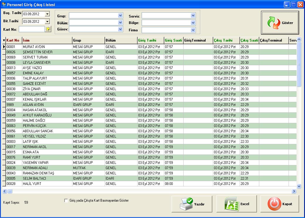 AZ-Per Pdks Programı